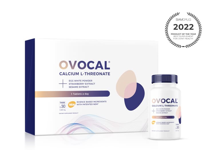 OVOCAL® ทางเลือกใหม่แก้ปวดข้อเข่าและกระดูกเสื่อมจากสหรัฐ