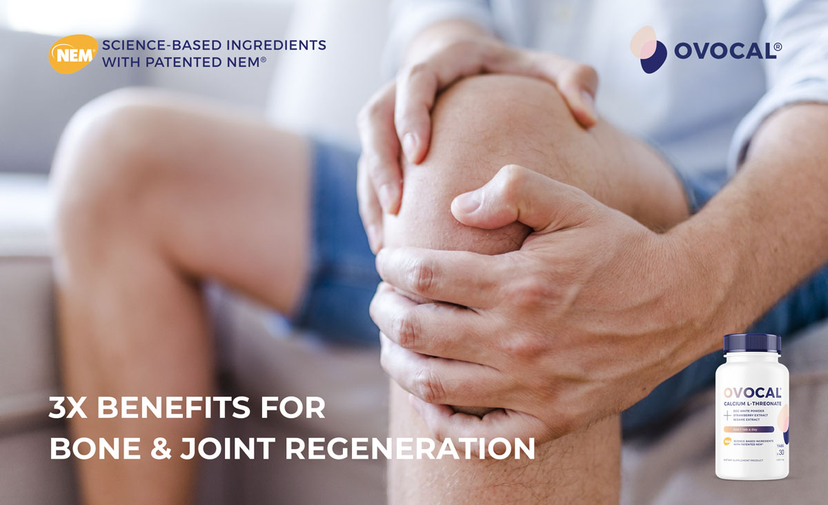 OVOCAL® ทางเลือกใหม่แก้ปวดข้อเข่าและกระดูกเสื่อมจากสหรัฐ